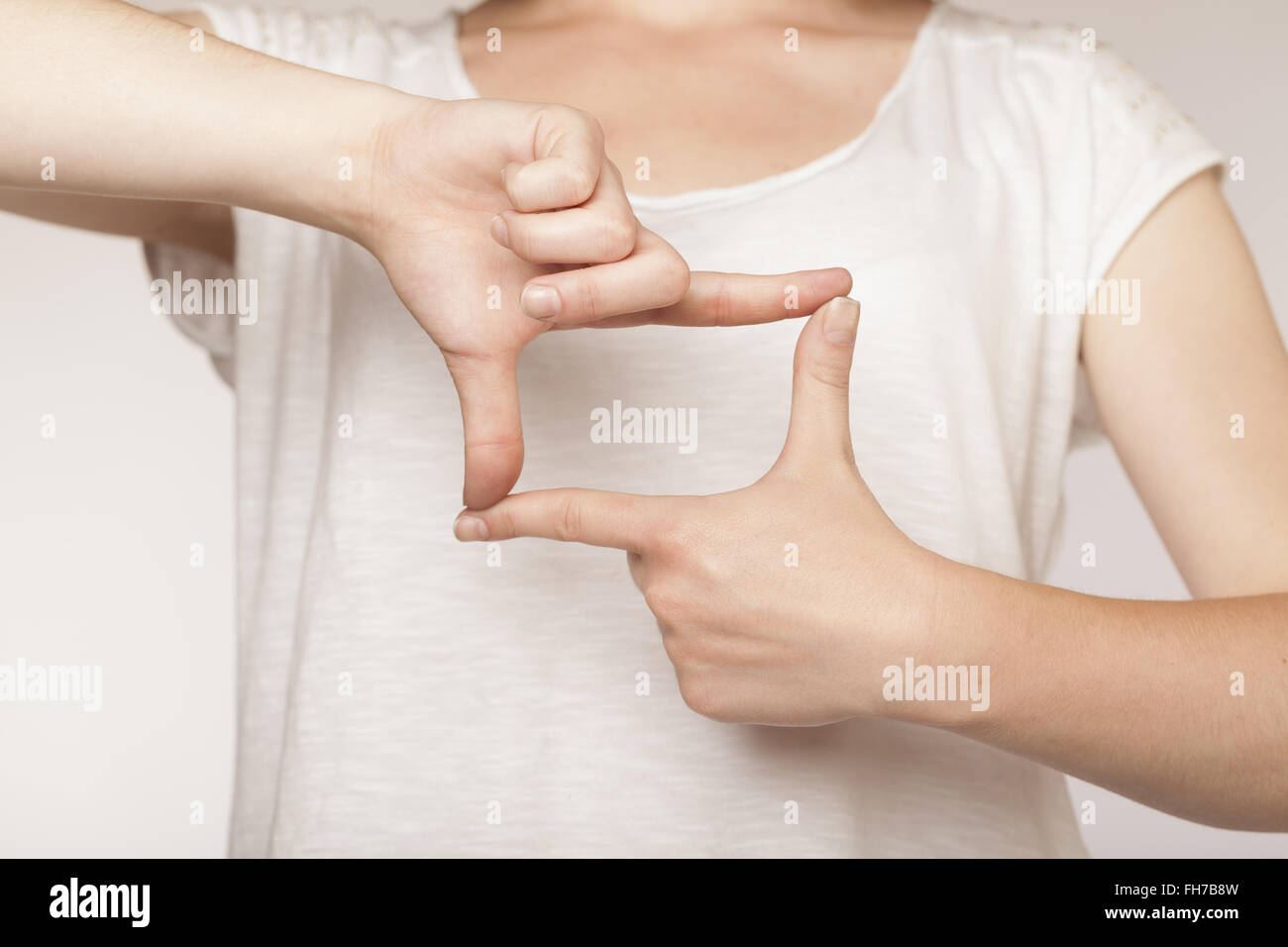 Hands creating form Stock Photo - Alamy