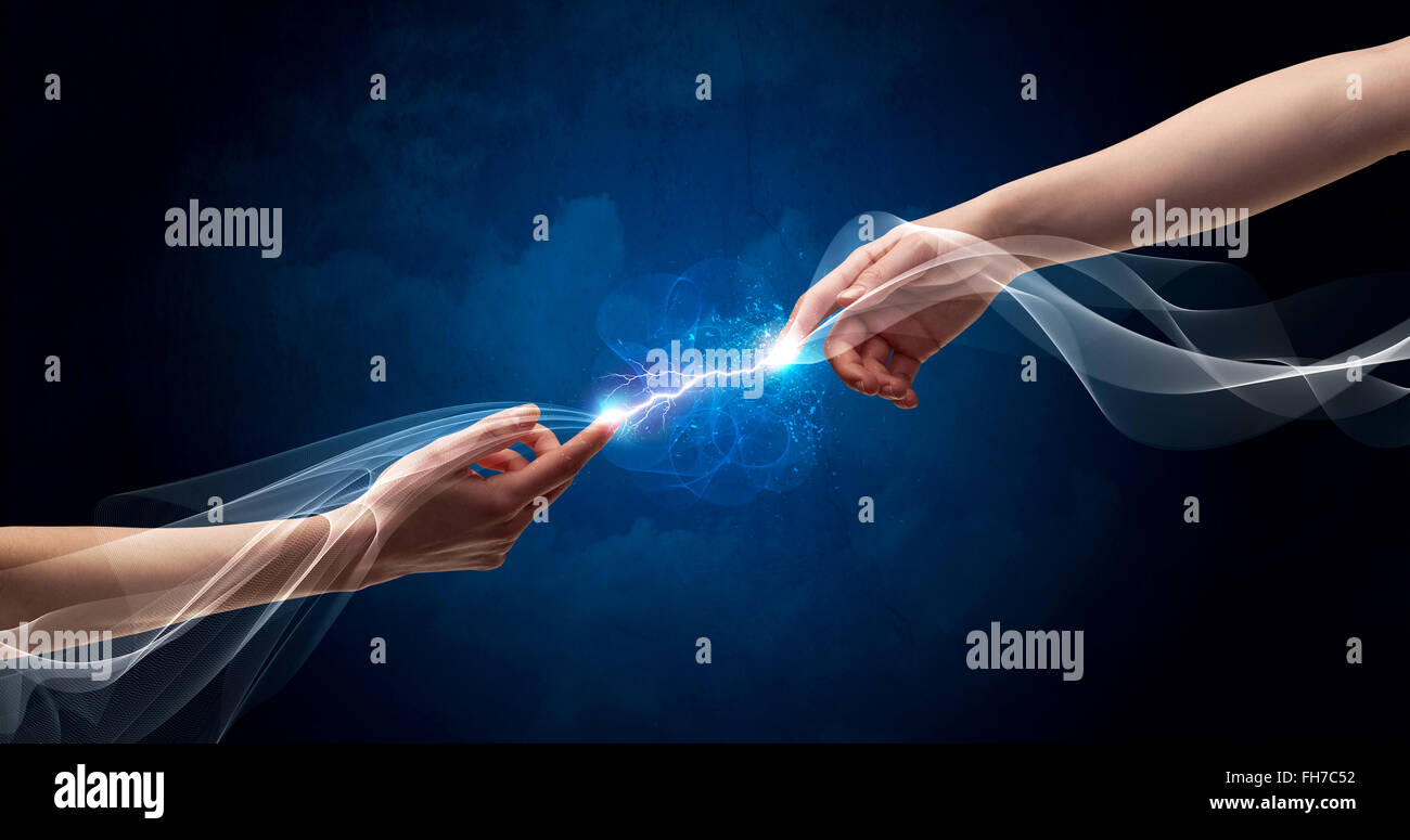 Hands connecting through fingers in space Stock Photo - Alamy Hands connecting through fingers in space Stock Photo - Alamy