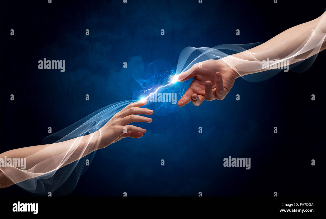 Hands connecting through fingers in space Stock Photo - Alamy Hands connecting through fingers in space Stock Photo - Alamy