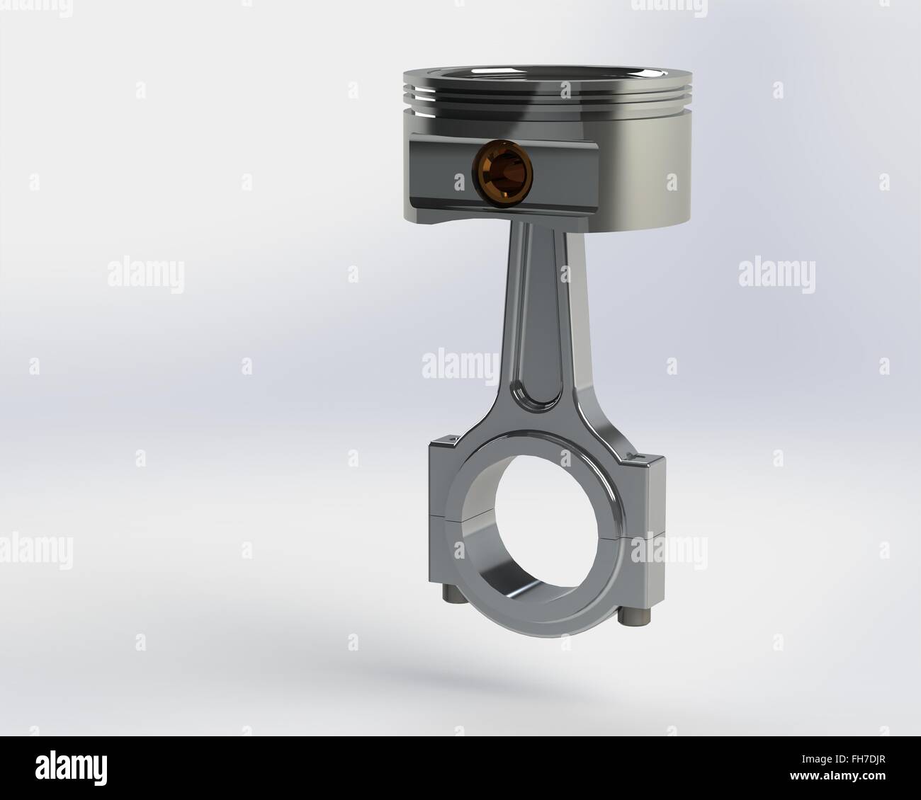 Piston 3D render Stock Photo - Alamy