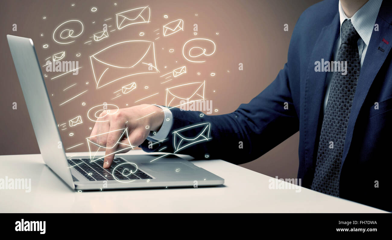 Man sending letters hi-res stock photography and images - Alamy