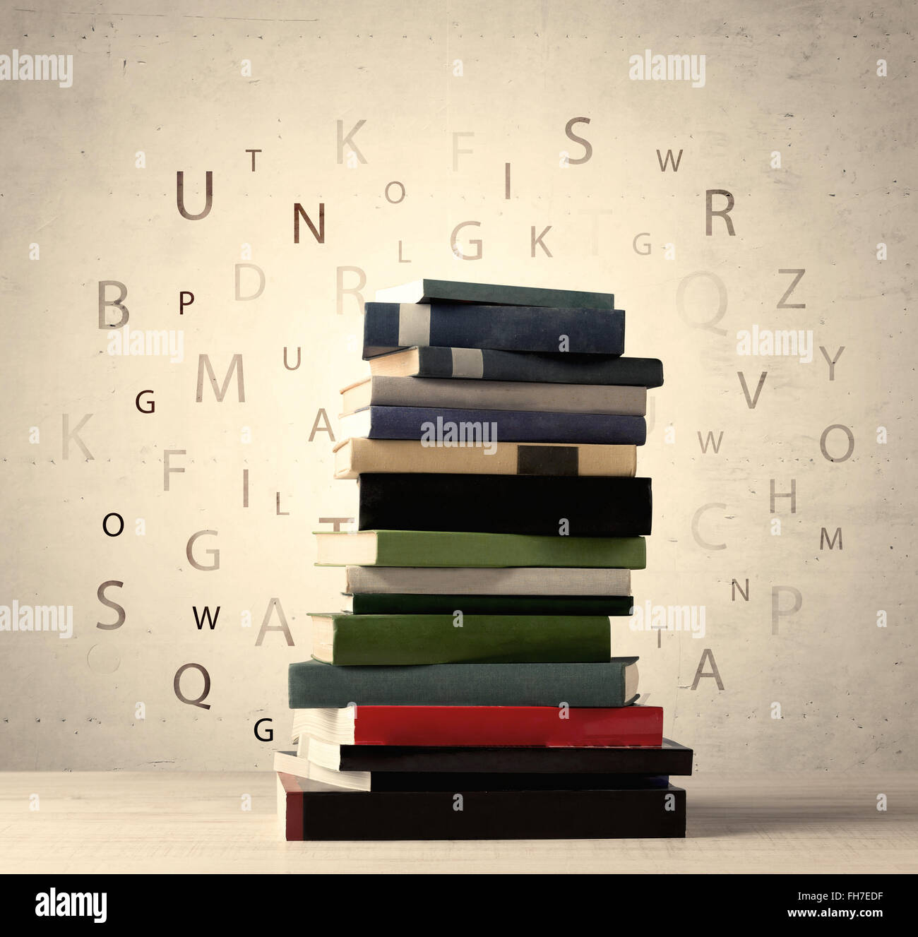 Open flying old books hi-res stock photography and images - Alamy