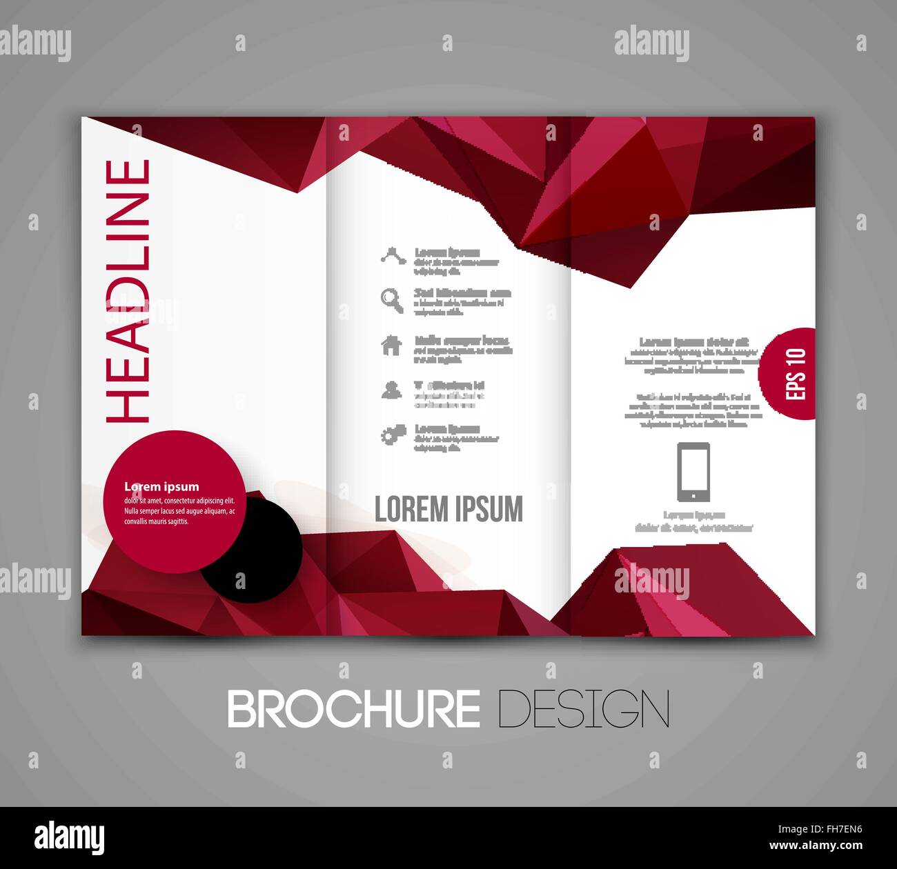 Abstract vector template design, brochure, page, leaflet, with colorful ...