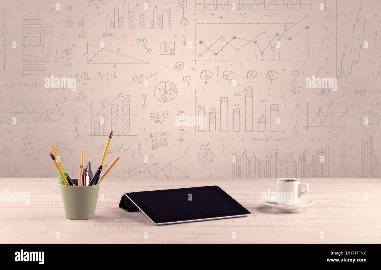 Graph charts designer office hi-res stock photography and images - Alamy