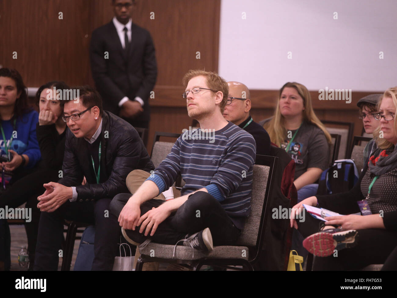 BroadwayCon - Day 2 Featuring: Anthony Rapp, master class students ...