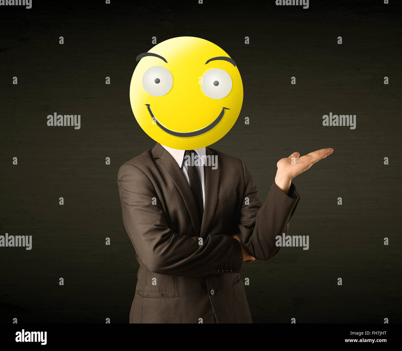 businessman with smiley face Stock Photo - Alamy