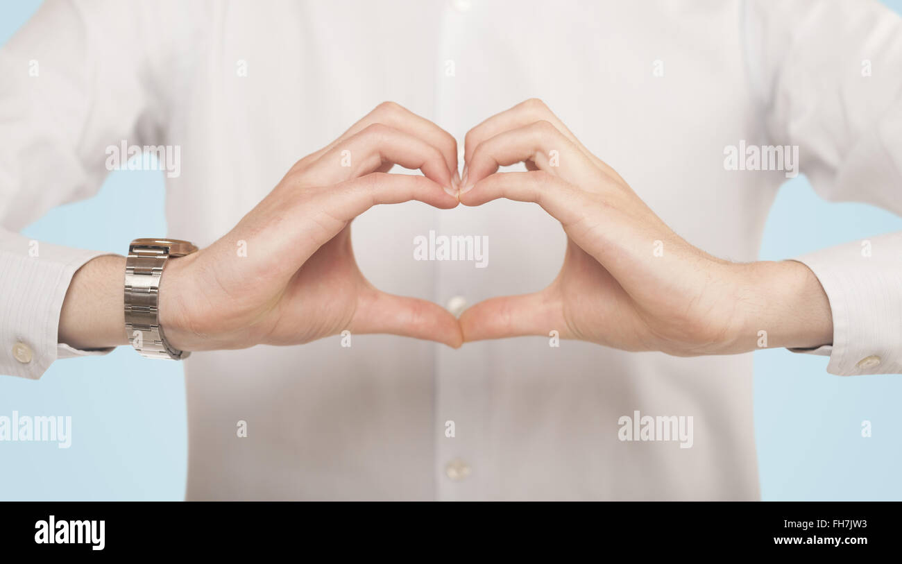Hands creating form Stock Photo - Alamy