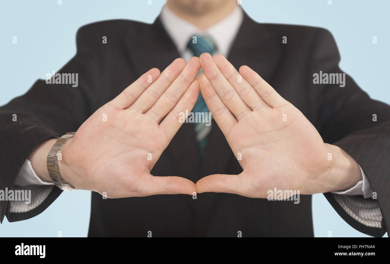 Hands creating form Stock Photo - Alamy