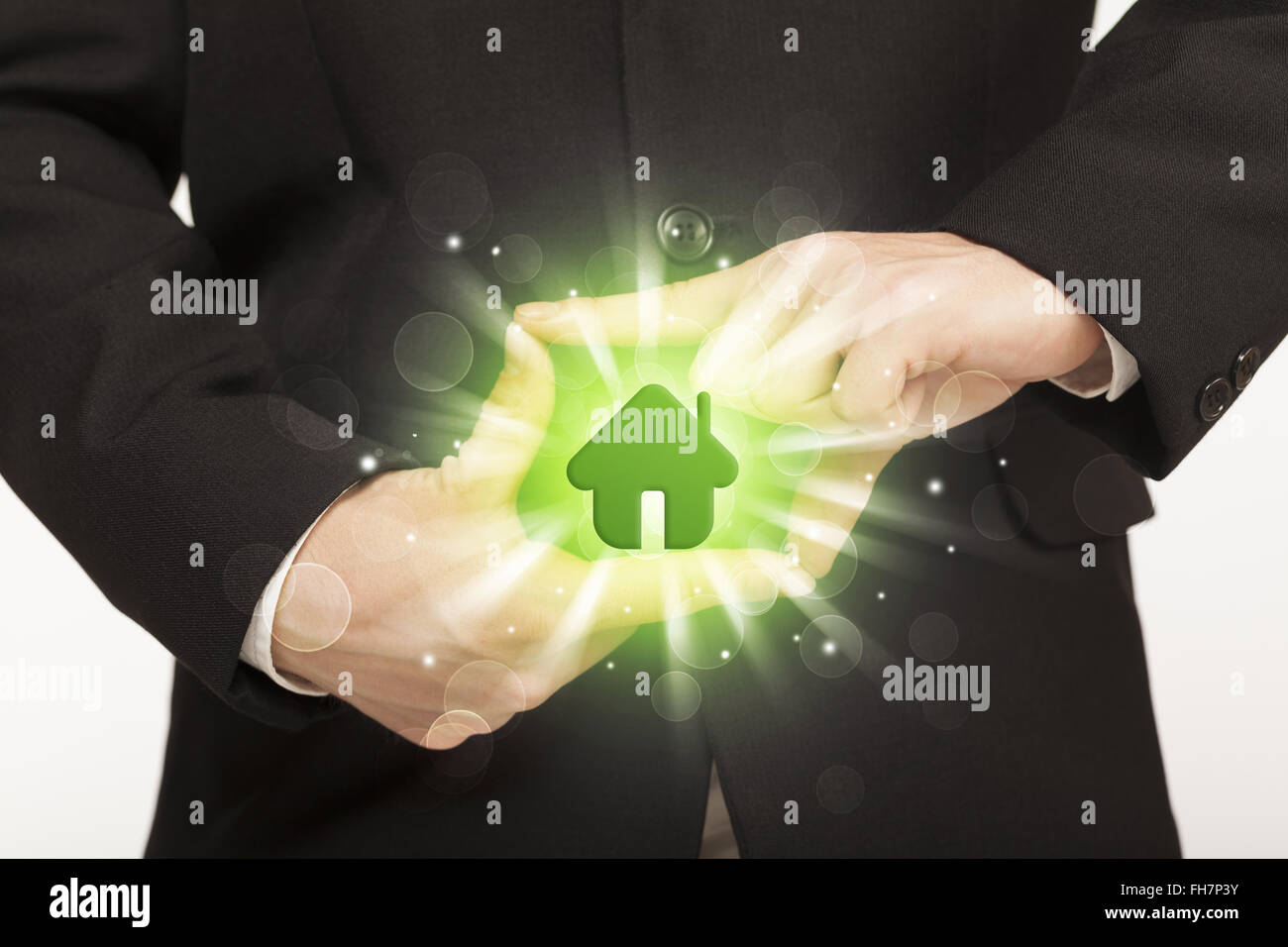 Hands creating form green hi-res stock photography and images - Alamy