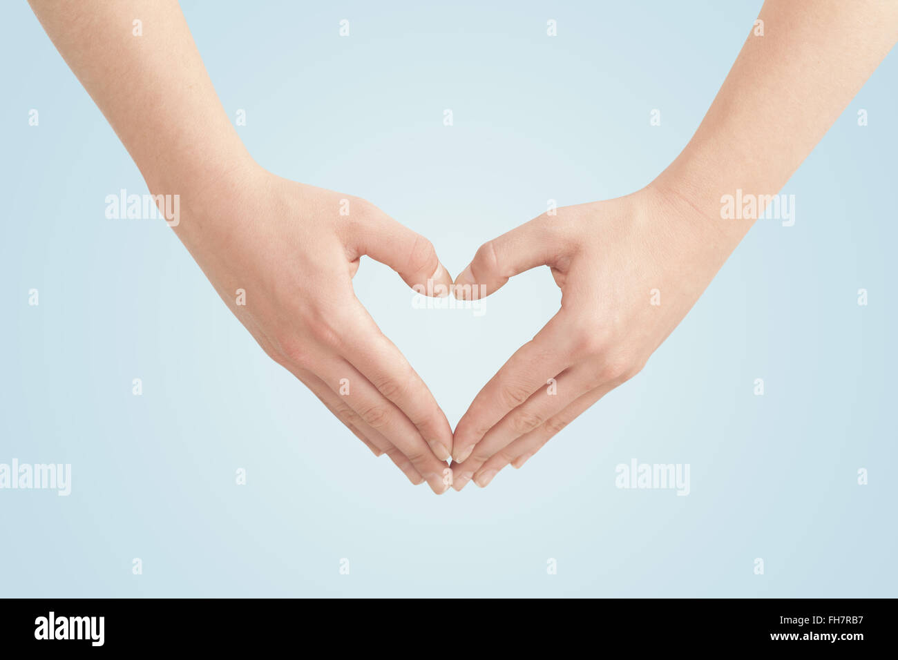 Hands creating form Stock Photo - Alamy