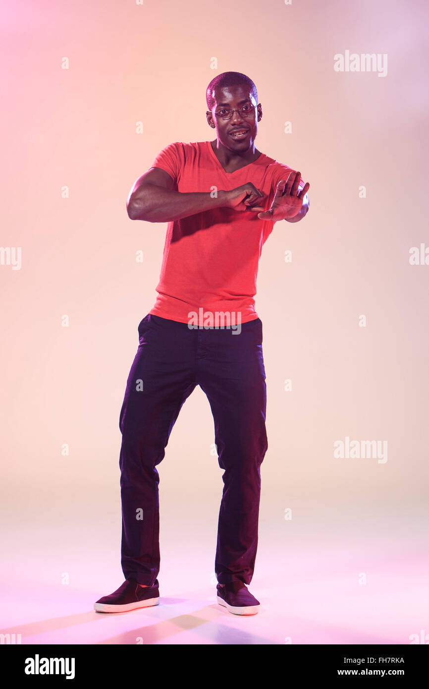 Cool young man dancing hi-res stock photography and images - Alamy