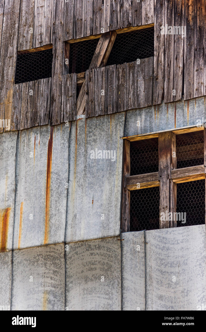 facade of an agricultural half timbered building Stock Photo - Alamy