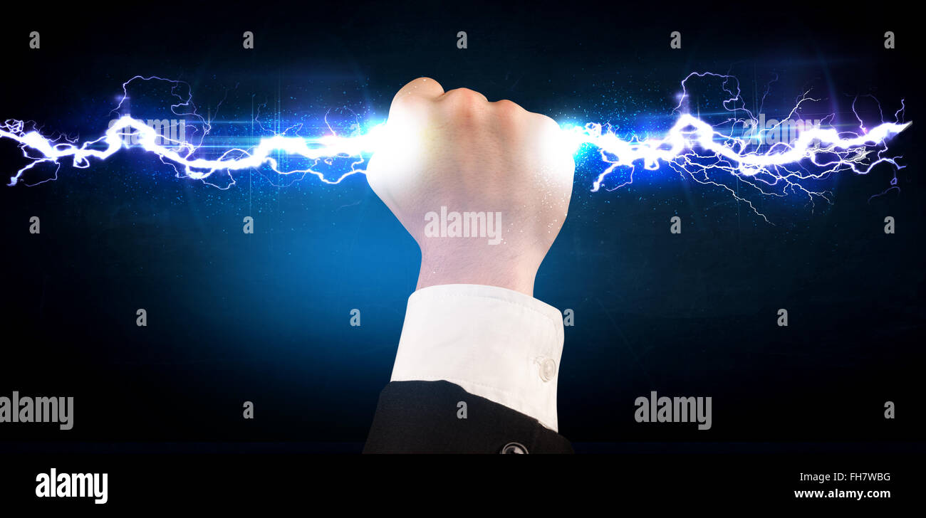 Electric spark finger hi-res stock photography and images - Alamy