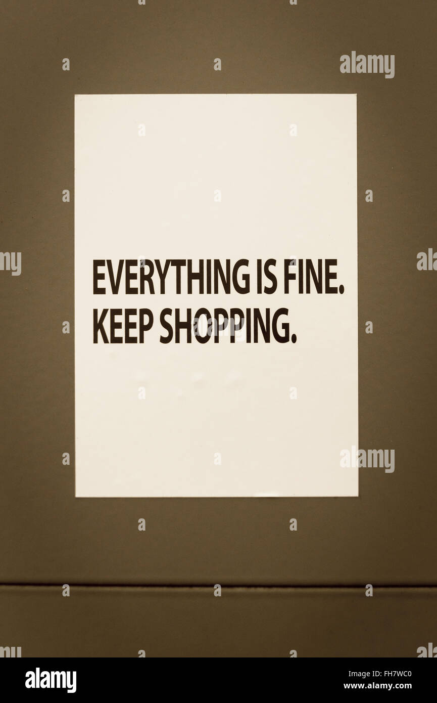 Everything is fine keep shopping hi-res stock photography and images ...