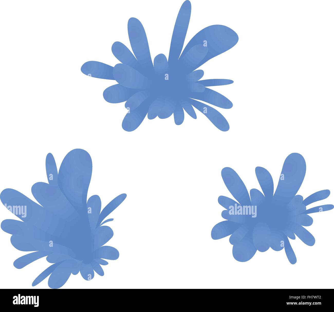 water splash vector illustration simple design set Stock Vector Image ...