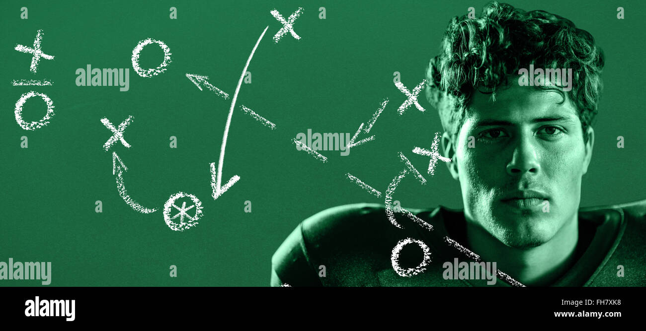 Composite image of close-up portrait of sportsman Stock Photo - Alamy