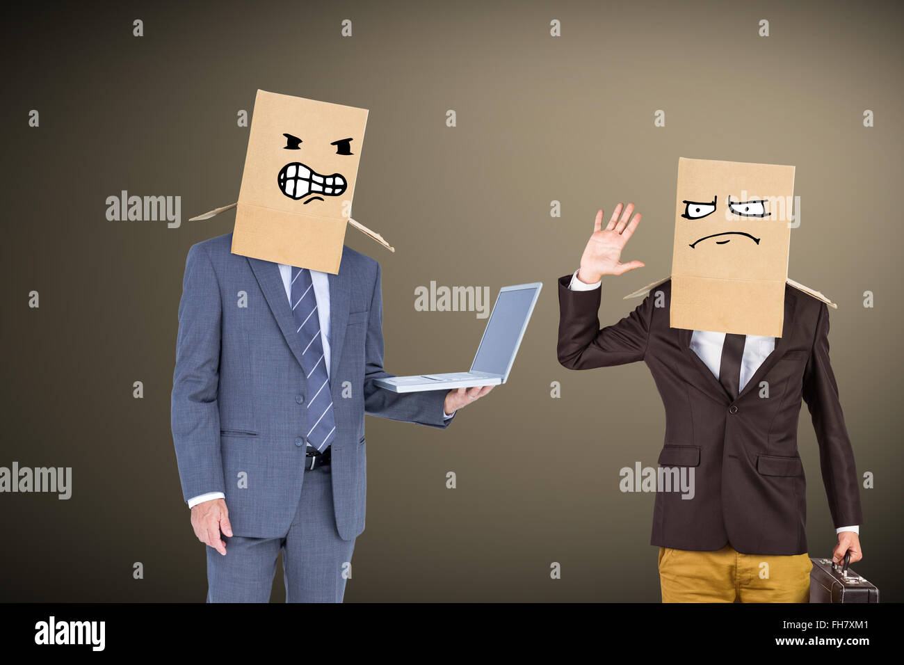 Composite image of anonymous businessman Stock Photo - Alamy
