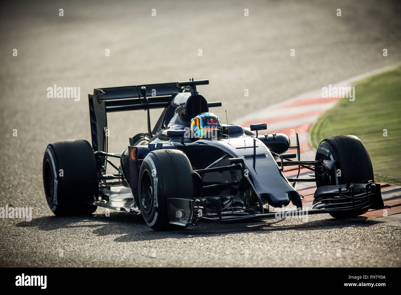 Barcelona, Spain. 24th Feb, 2016. Spanish Formula One driver Carlos ...