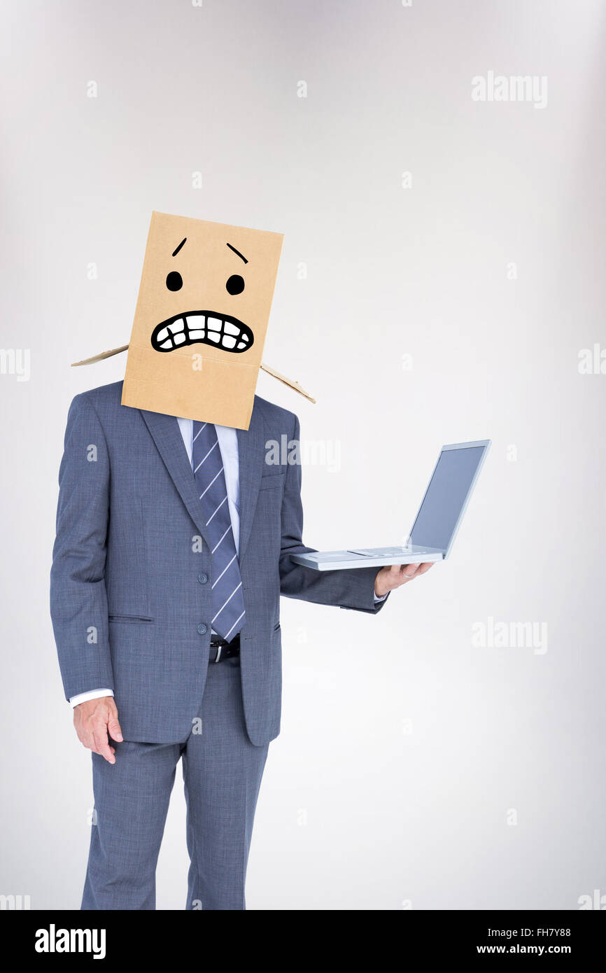 Composite image of anonymous businessman Stock Photo - Alamy