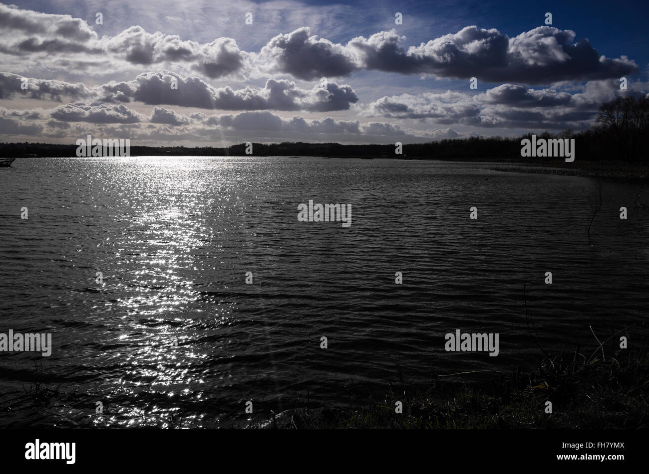 Sunlight on water Stock Photo - Alamy
