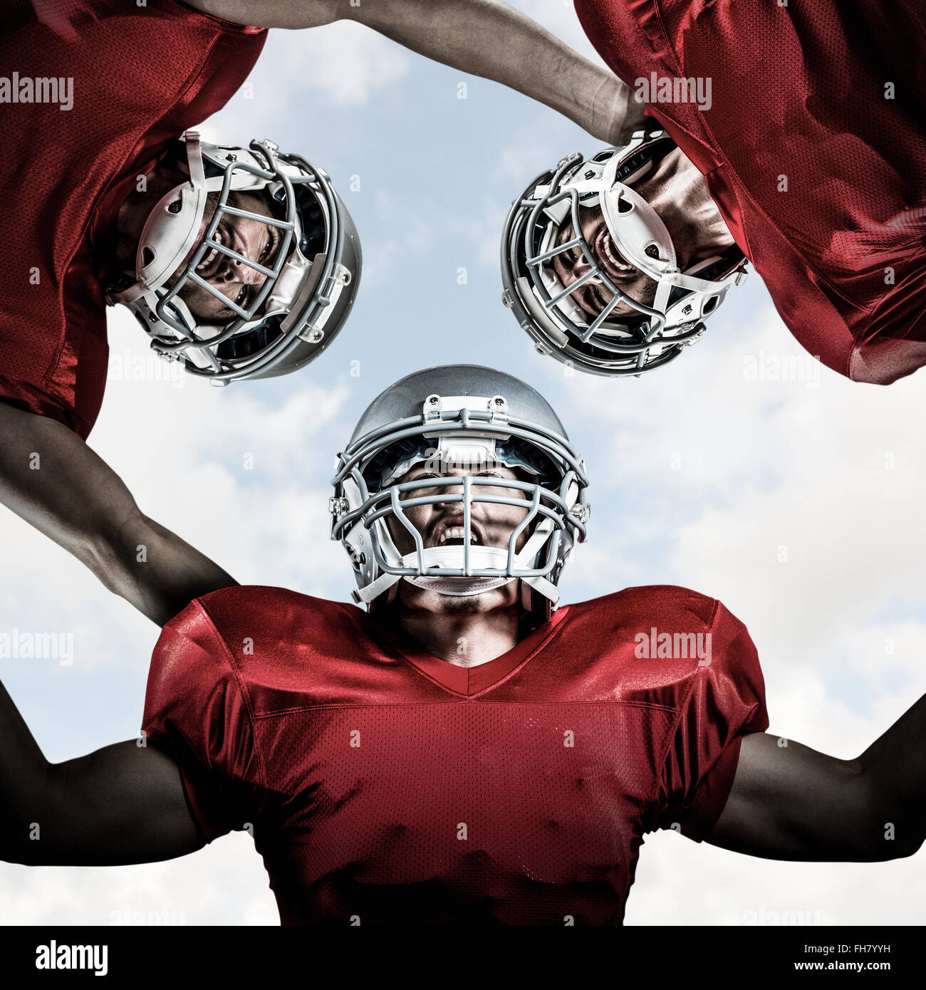 American football huddle hi-res stock photography and images - Alamy