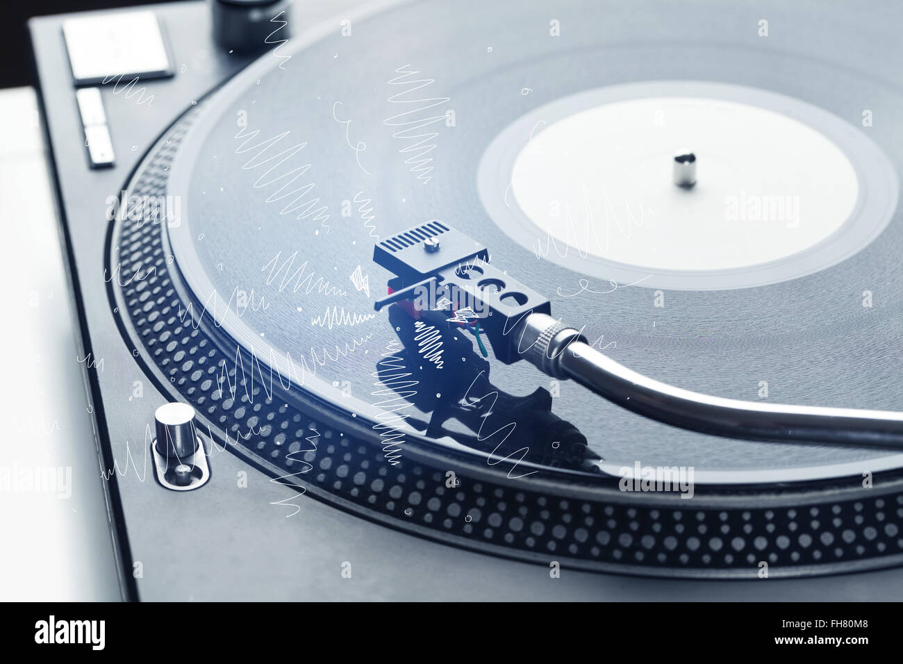 Hand drawn music wave hi-res stock photography and images - Alamy