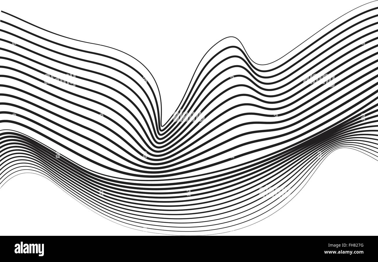 optical effect mobius wave stripe design movement Stock Vector Image ...