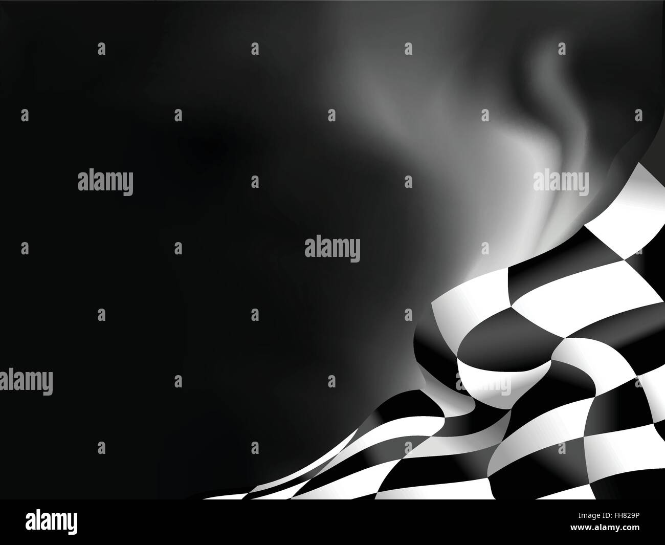 race background checkered flag design on black Stock Vector Image & Art ...