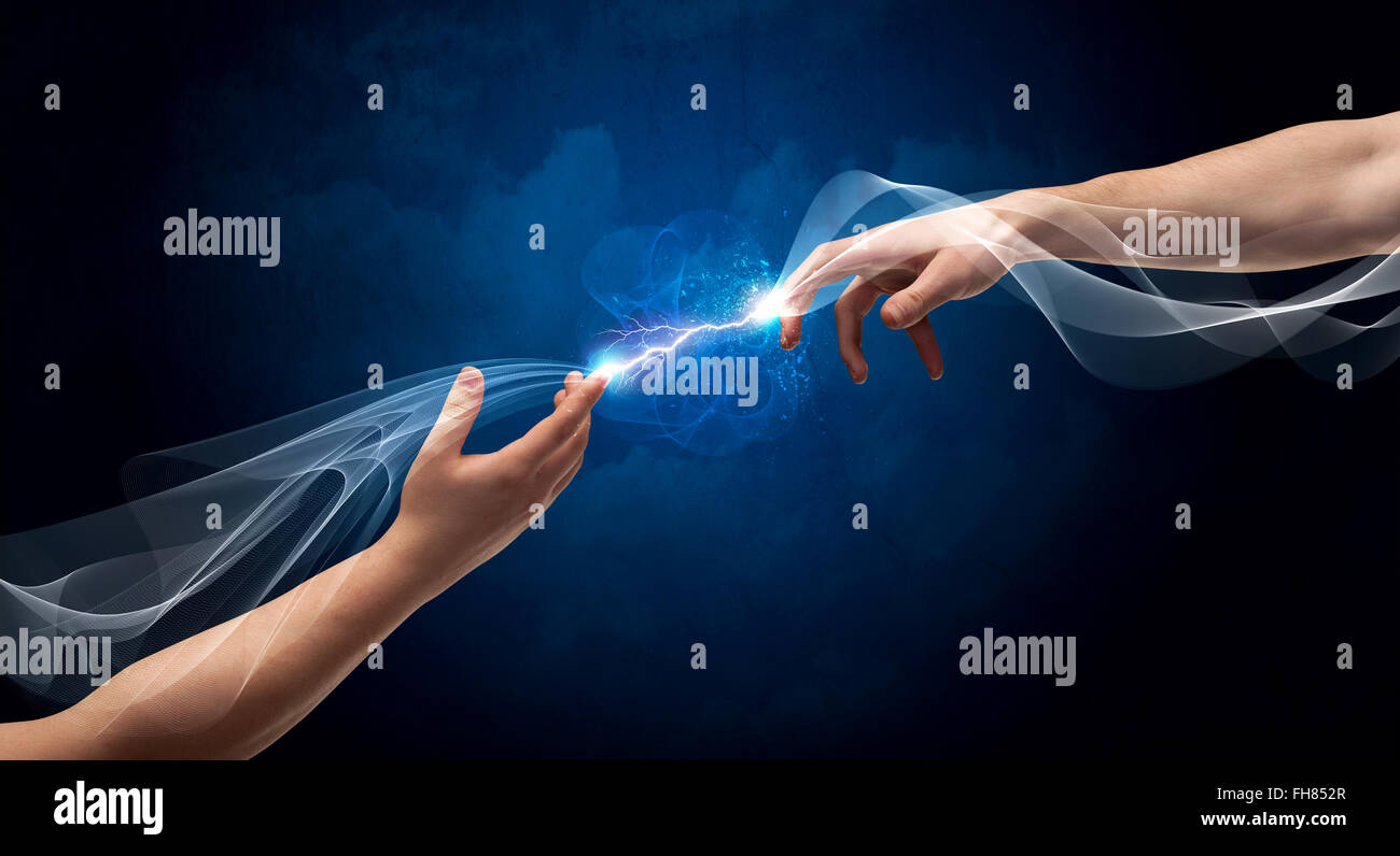 Hands connecting through fingers in space Stock Photo - Alamy Hands connecting through fingers in space Stock Photo - Alamy