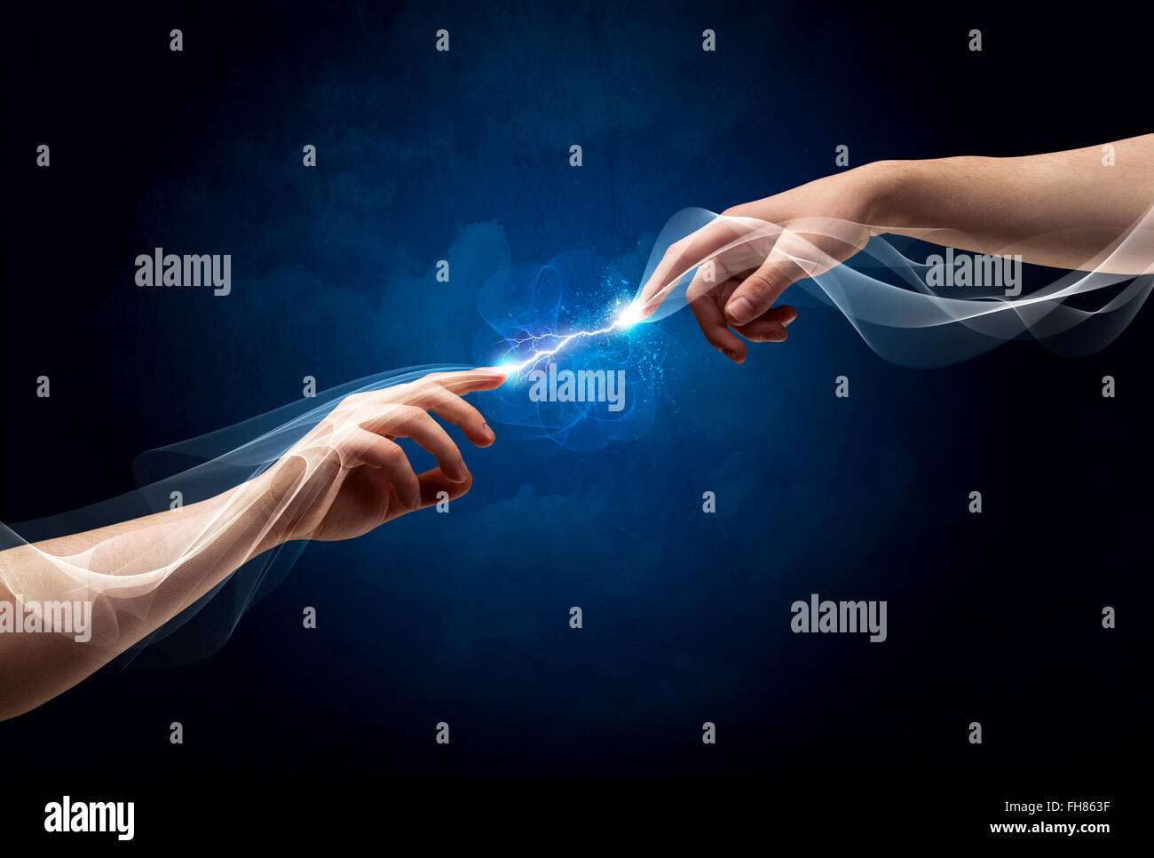 Hands connecting through fingers in space Stock Photo - Alamy Hands connecting through fingers in space Stock Photo - Alamy