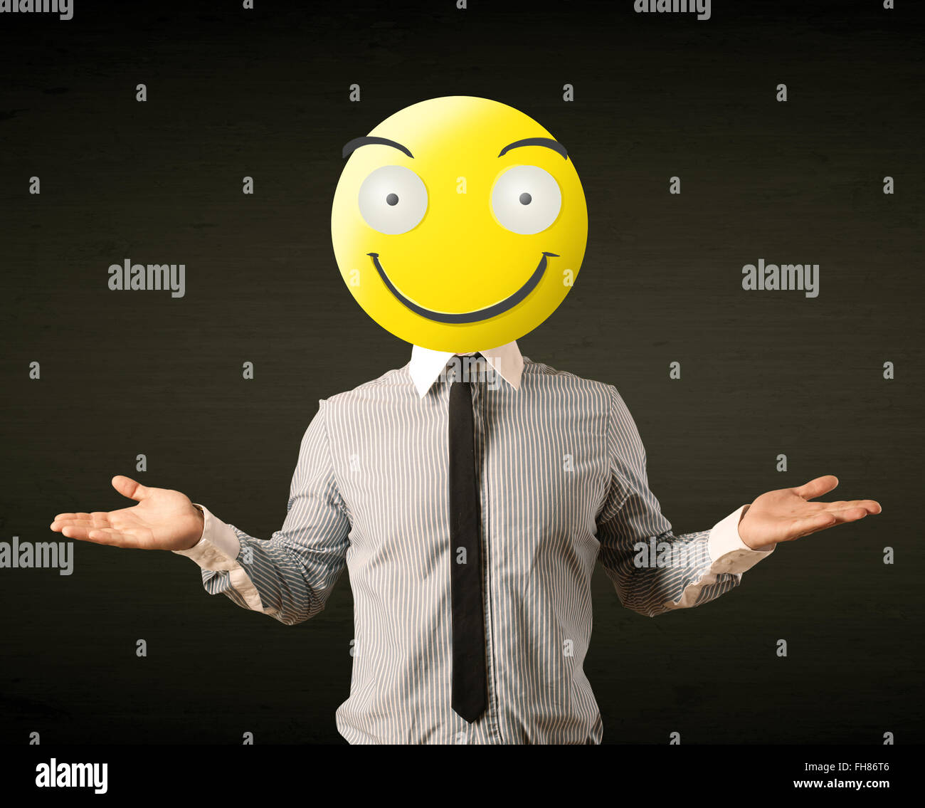 businessman with smiley face Stock Photo - Alamy