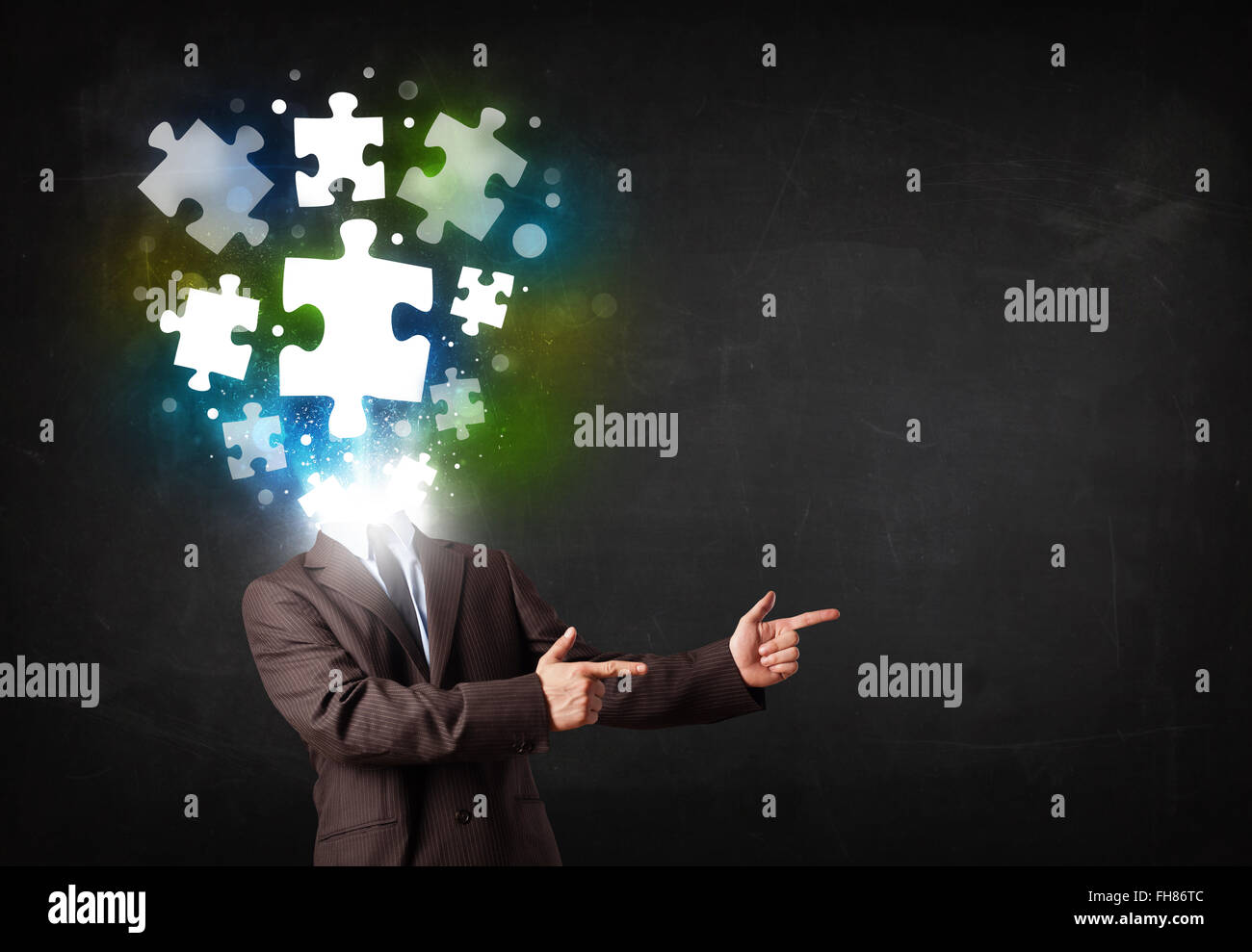 Brain human puzzle pieces creative hi-res stock photography and images ...