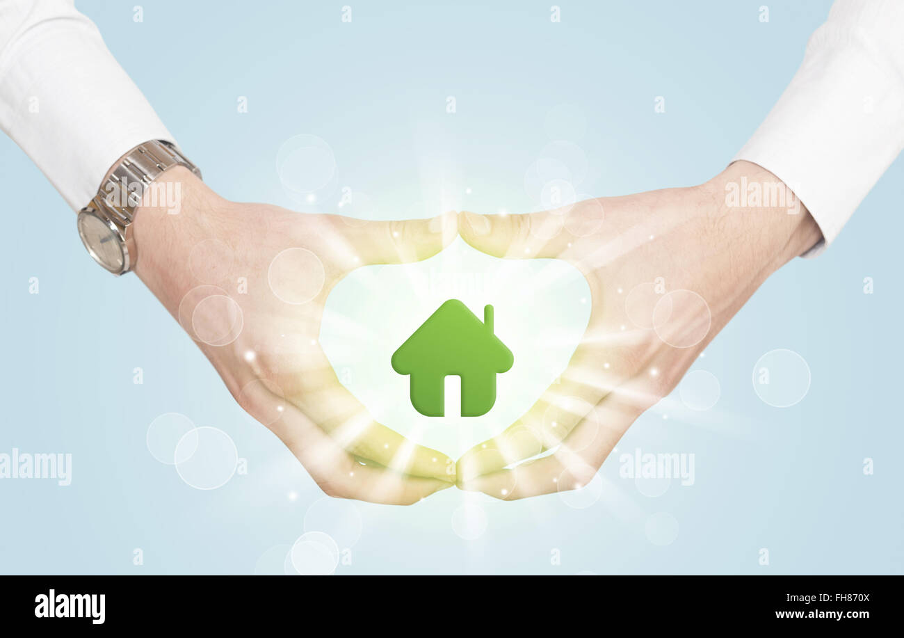 Hands creating form green hi-res stock photography and images - Alamy