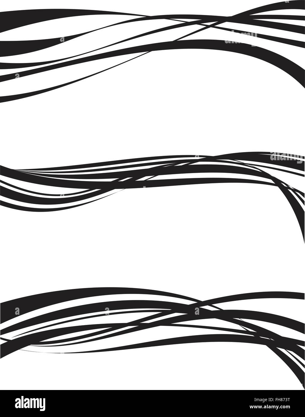 wave design element set Stock Vector Image & Art - Alamy