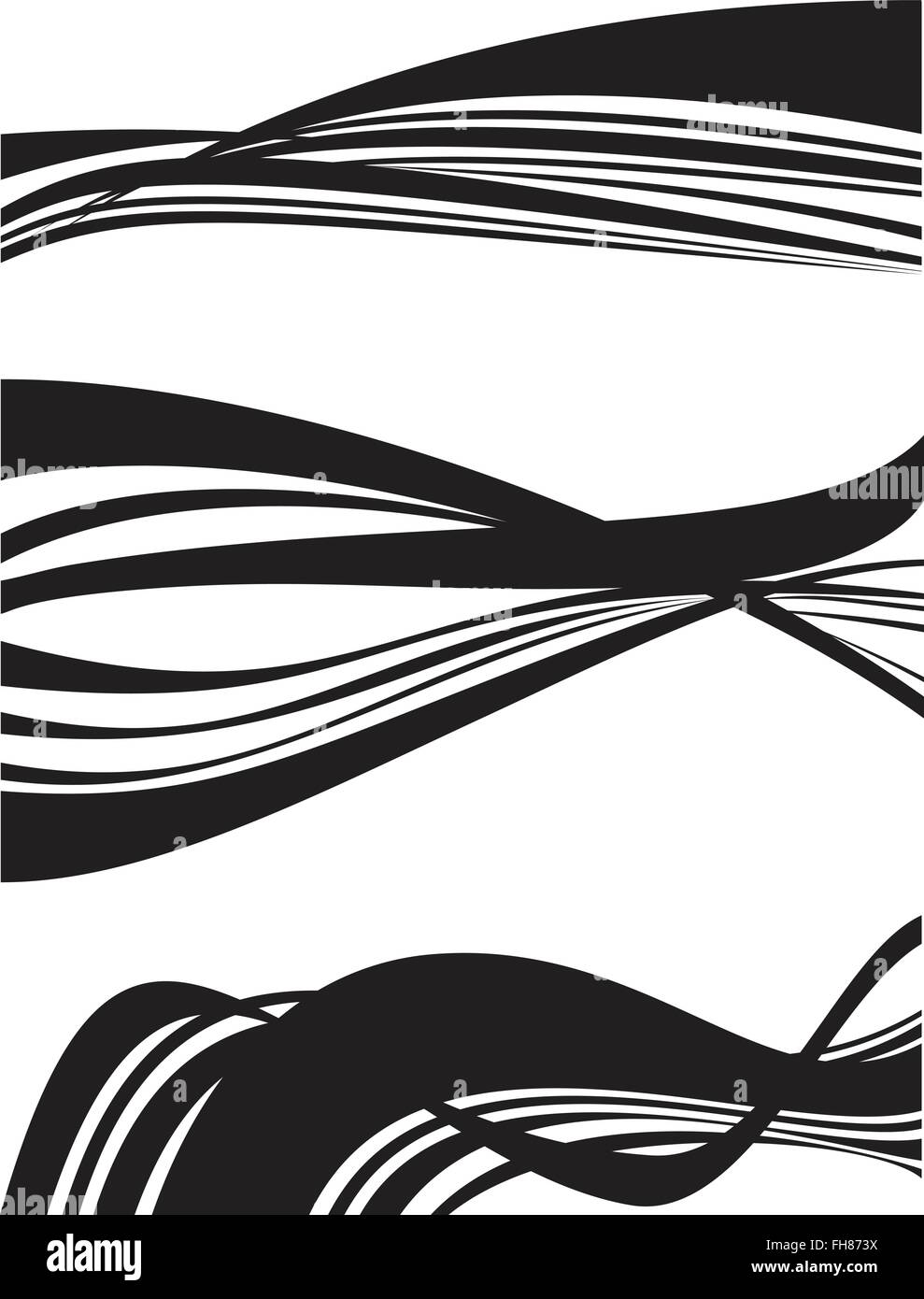 wave design element set Stock Vector Image & Art - Alamy