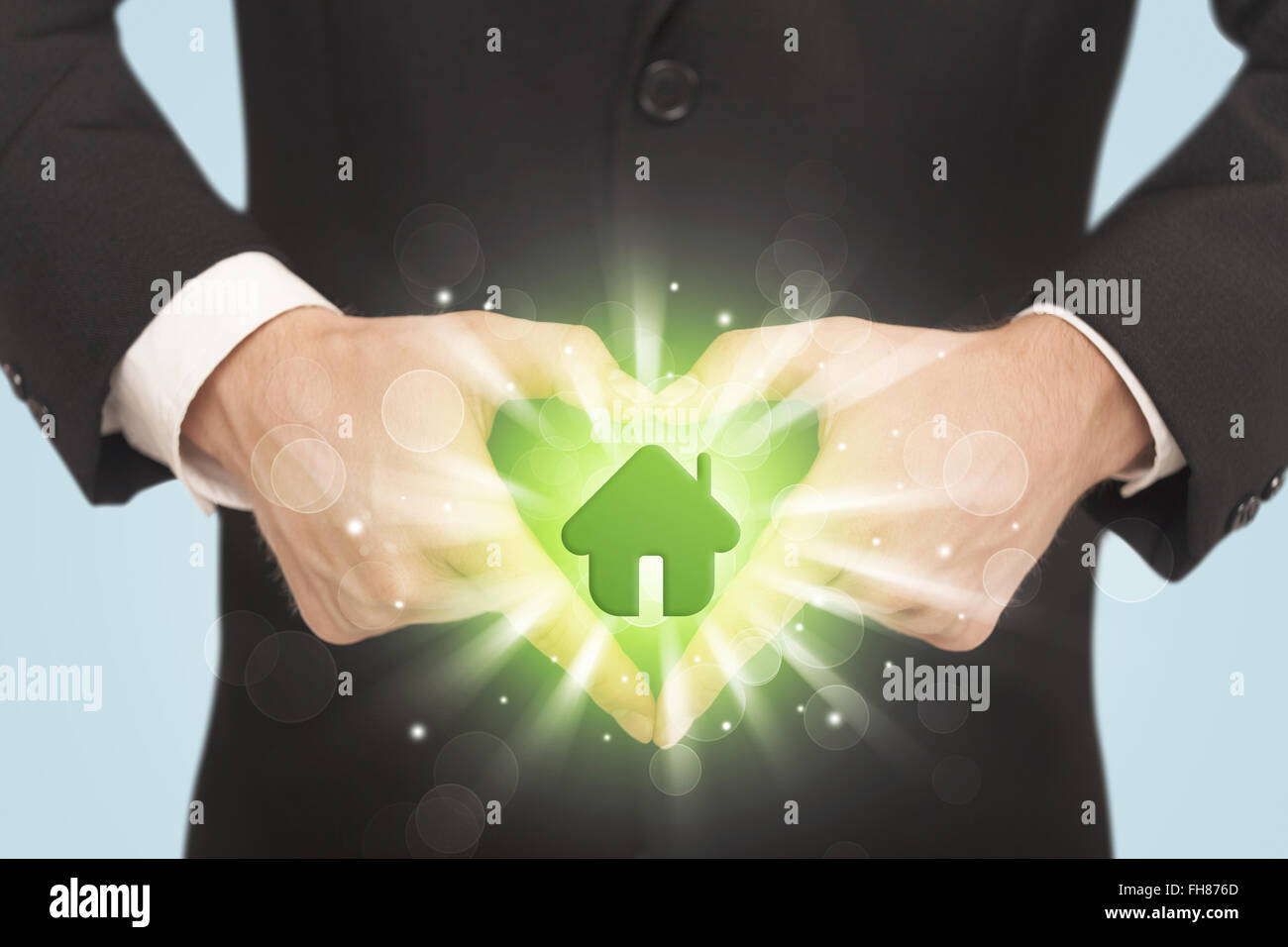 Hands creating form green hi-res stock photography and images - Alamy