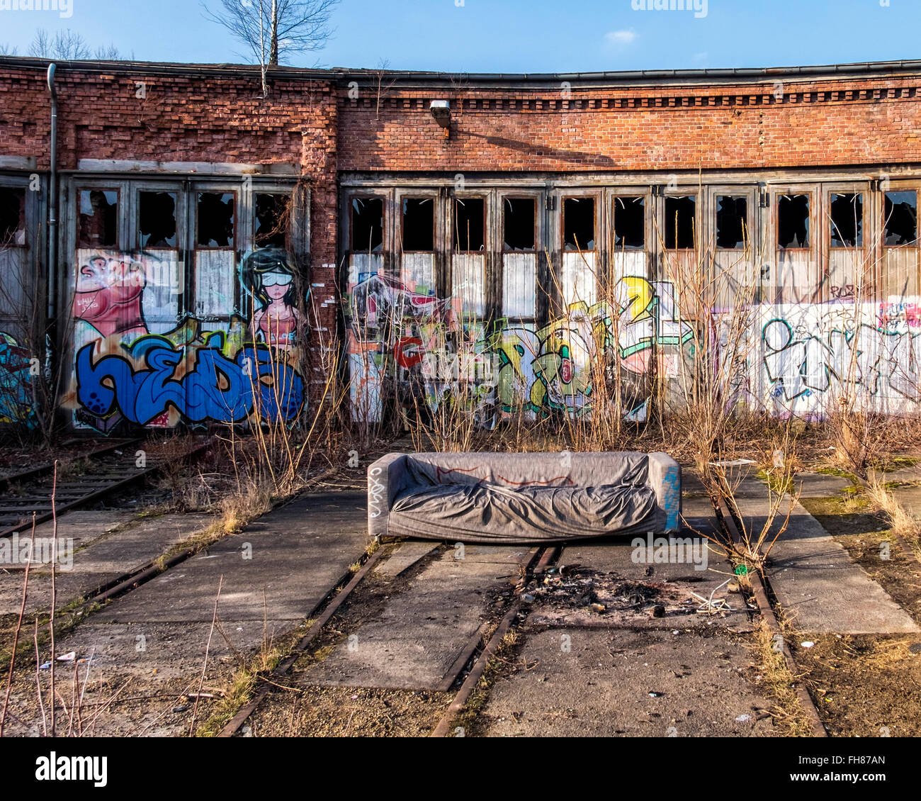 Derelict Industrial Railway Shed High Resolution Stock Photography and ...