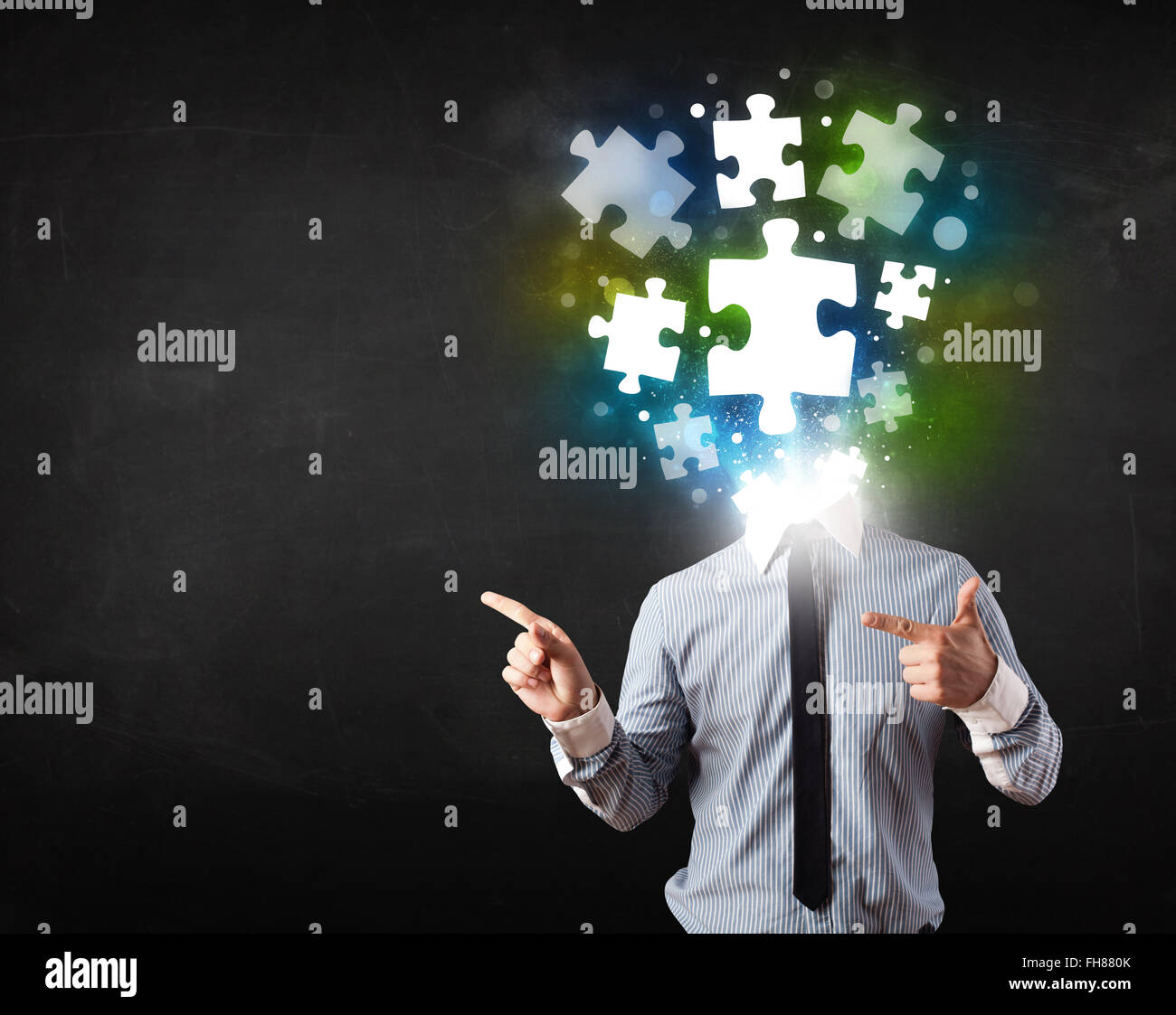 Brain human puzzle pieces creative hi-res stock photography and images ...