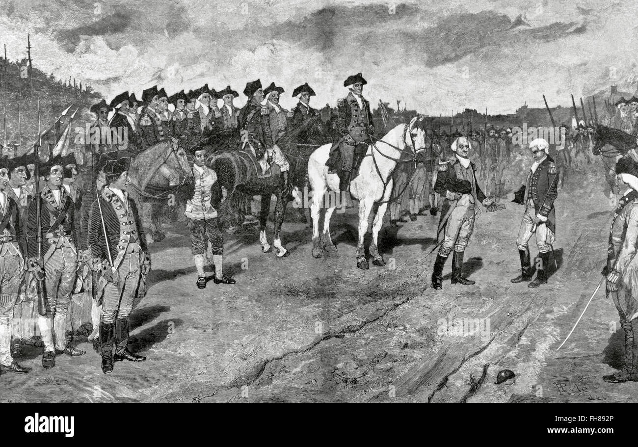 American Revolutionary War (1775-1783). Siege of Yorktown. Surrender of ...