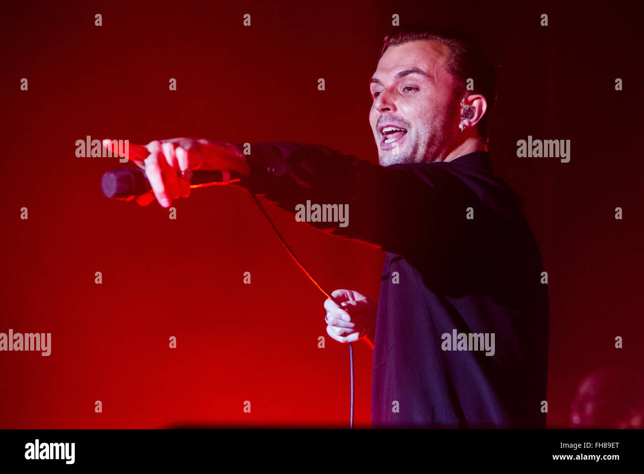 Milan Italy. 23th February 2016. The English synthpop duo HURTS ...