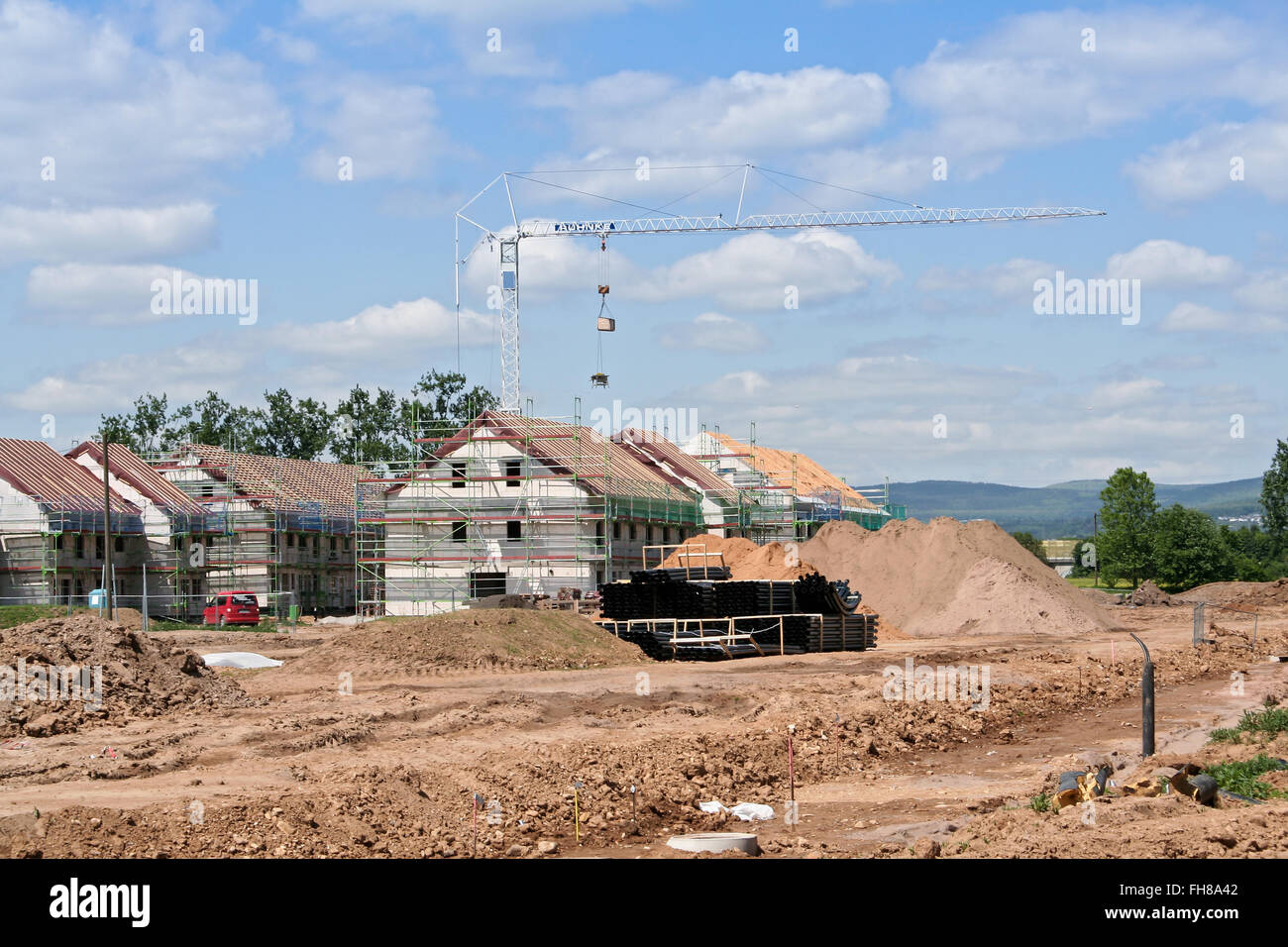 housing estate under construction Stock Photo - Alamy