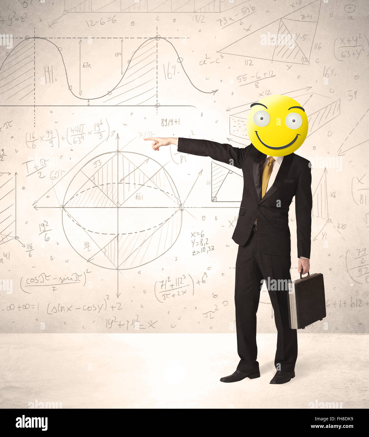 businessman with smiley face Stock Photo - Alamy