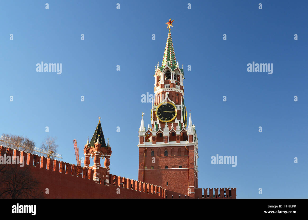 Moscow clock tower hi-res stock photography and images - Alamy