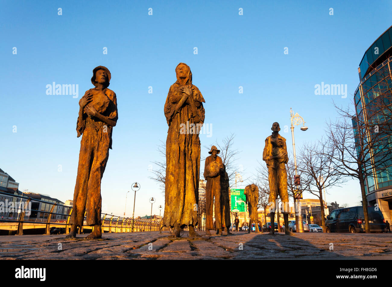 The Famine Memorial, Dublin, Ireland Stock Photo - Alamy