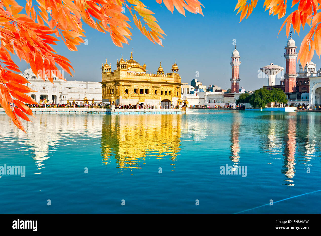 Sikh gurdwara Golden Temple (Harmandir Sahib). Amritsar, Punjab, India ...
