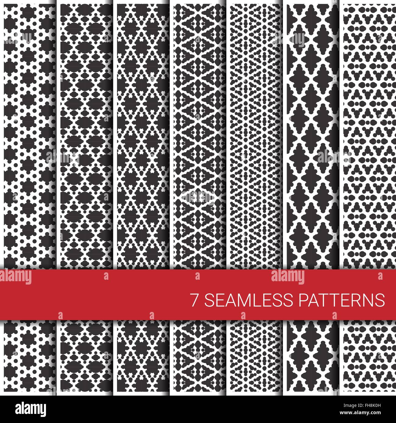 Seven patterns Stock Vector Images - Alamy
