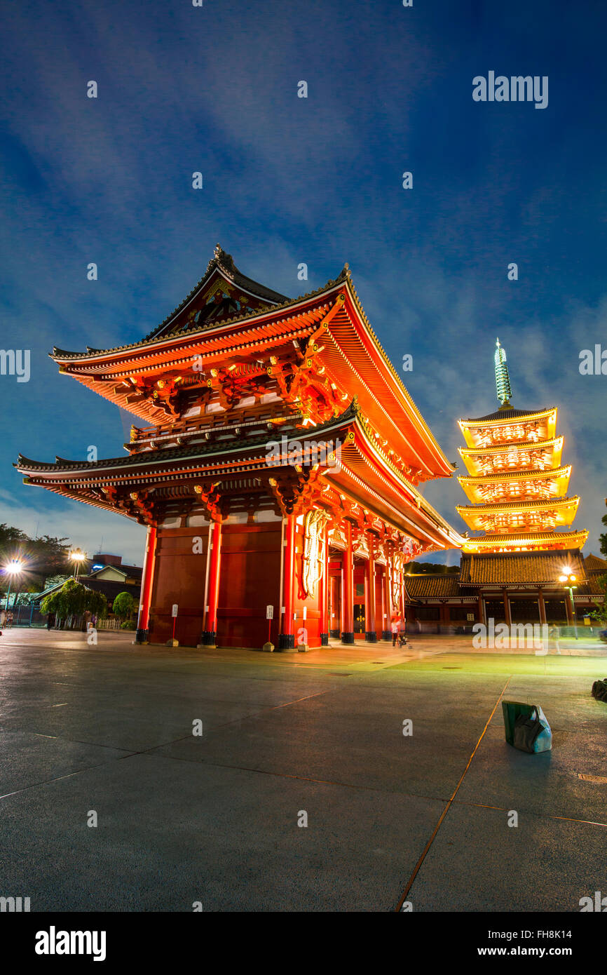 Sunset Temple in Tokyo, Japan Stock Photo - Alamy