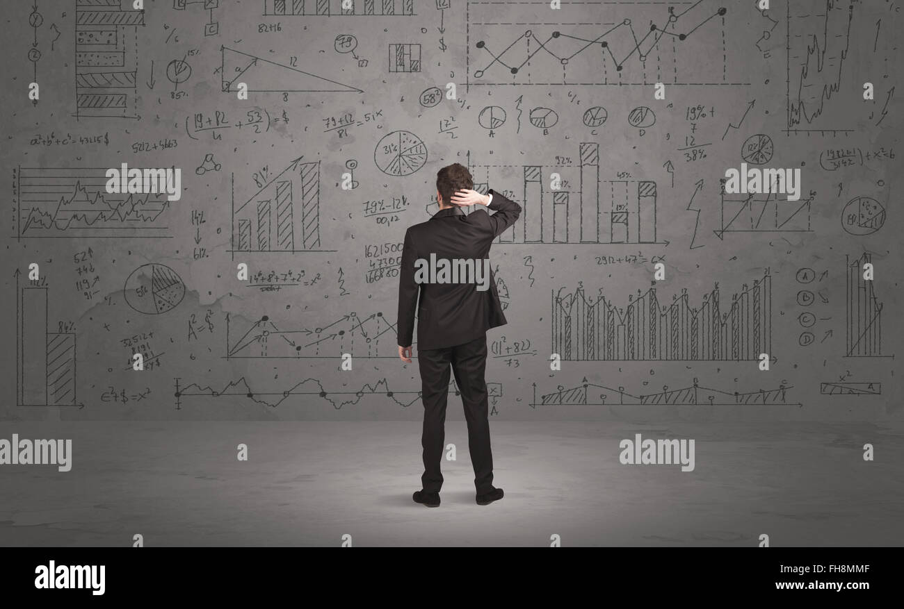 Confused person pie charts hi-res stock photography and images - Alamy