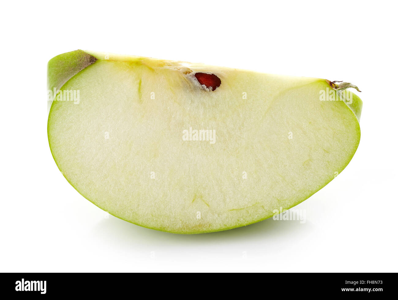 Apple slice isolated on white Cut Out Stock Images & Pictures - Alamy