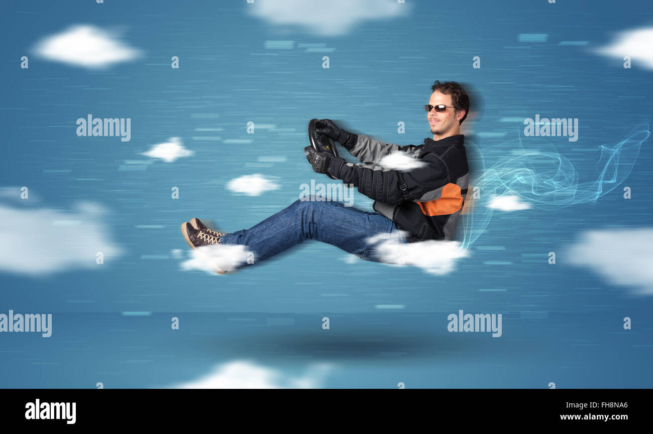 Crazy man driving car hi-res stock photography and images - Alamy
